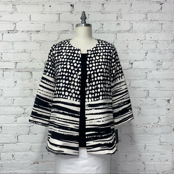 Yushi | Tops | 2453 Yushi Printed Jacket Cream | Poshmark